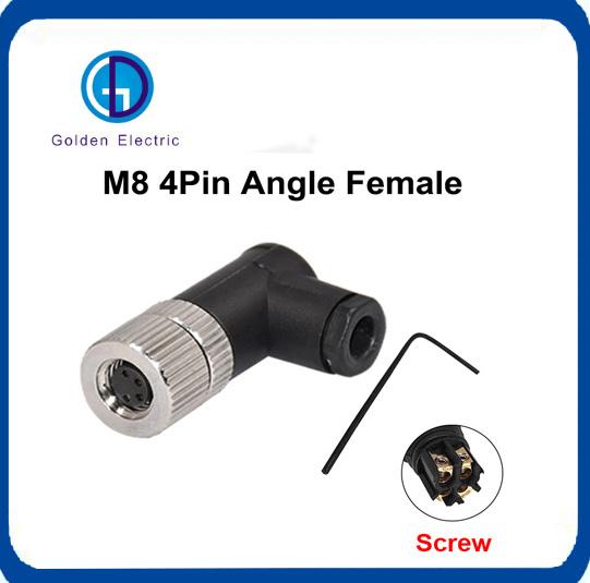 Male Female Plug Socket Screw Threaded Coupling 3pin 4pin Electric Waterproof Connectors M8 Sensor Connector