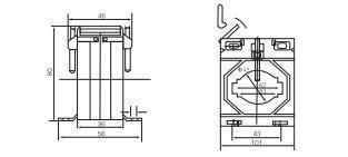 Mes/Cp Series AC Current Transformer/CT with Busbar Indoor Current Transducer