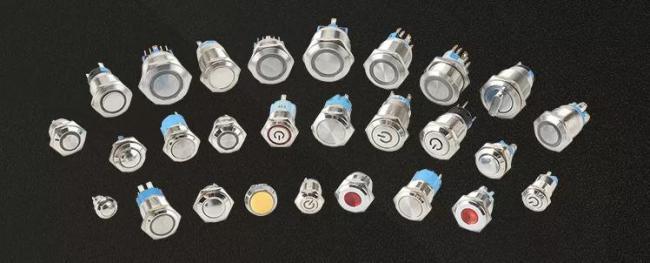 IP67 Waterproof Electronic LED Momentary Push Button Switch Locking Metal Push Button Switch
