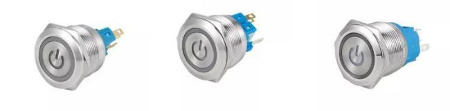 IP67 19/22/25mm Diameter on off Stainless Steel 12V 24V 36V Momentary Self-Locking Metal Push Button Switch 220V with 5pins 6pins