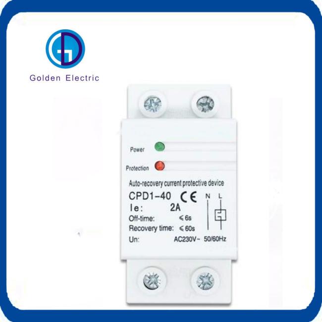 380V 40A Three Phase Automatic Recovery Over and Under Voltage Protector Reconnect Protective Device DIN Rail Relay