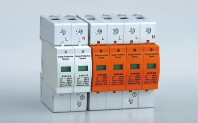 Surge Protection Device SPD 385VAC 20ka 40ka SPD 1p 2p 3p 4p 3p+N AC Outdoor Lightning Protector Surge Arrestor for Household Use