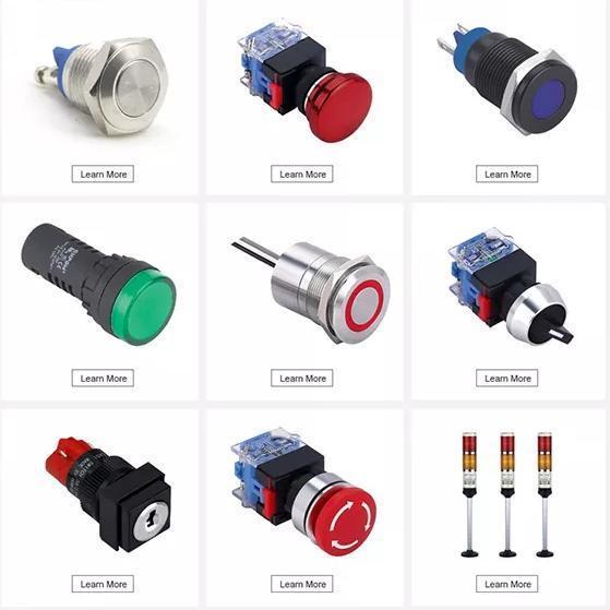Customizable IP67 Push Button Switch Factory Outlet Metal / Plastic Momentary / Latching 12mm, 16mm, 19mm, 22mm, 25mm, 30mm