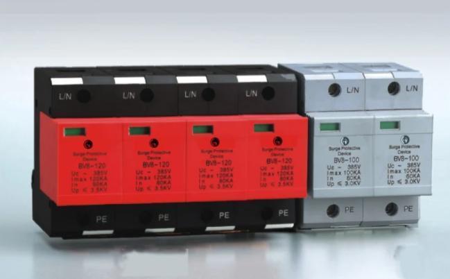 AC 385V/420V/440V Low Voltage Surge Protector 60ka-150ka 2p 3p 4p Surge Protection Device SPD Lightning Arrester