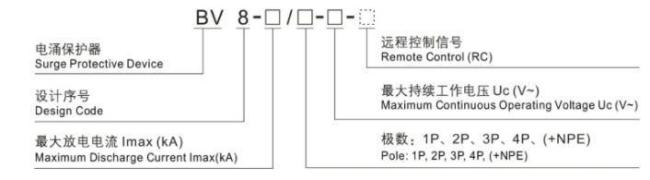AC 385V/420V/440V Low Voltage Surge Protector 60ka-150ka 2p 3p 4p Surge Protection Device SPD Lightning Arrester