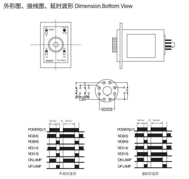 Ah2-Ta Adjustable Super Time Relay, Electric Multifunctional Time Relay