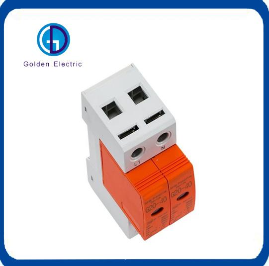 AC Surge Protection Device SPD Imax 40ka Lightning Surge Protector 230V 440V Surge Arrester for Solar System