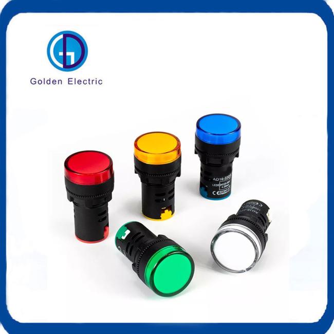 22mm Round Digital Voltmeter Mini LED Indicator Light Lamp Red Green Yellow Blue White Colors Voltage Meter Pilot Lamp