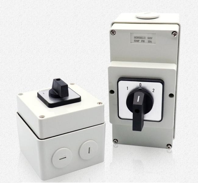 Australian Standard Transfer Switch Rotary Switch Button Motor Start Combination Switch IP66 Waterproof Switch