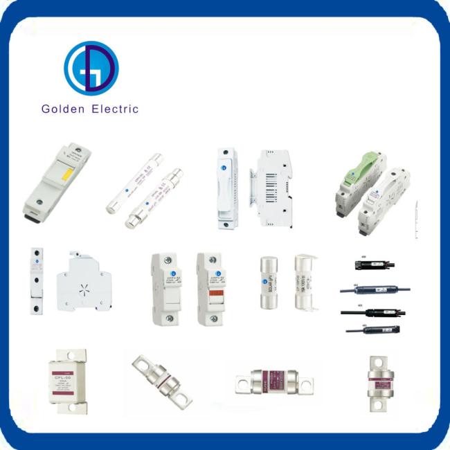Solar PV 16A 20A 25A 32A 1000V 1500V DC Fuse with Fuse Holder for Solar System Protection