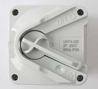 IP65 Ukf 4p 63A Protective Box Isolation Switch