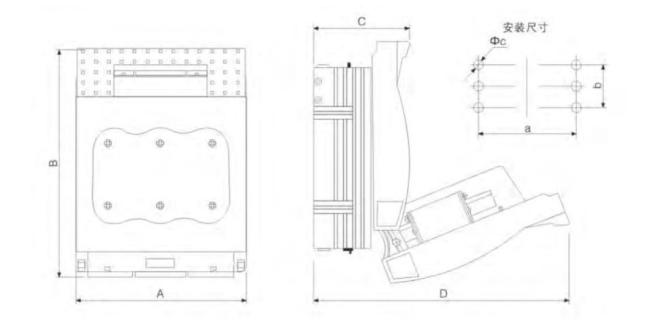 HRC Industrial Bus Bar Mounted 3poles Fuse Isolating Switch Fuse Switch Disconnector for Nh/Nt Fuse Type