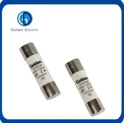 IEC Standard Cylindrical Ceramic Fuse 10X38mm 6A 10A 16A 20A 25A 32A 40A 63A Fuse Link