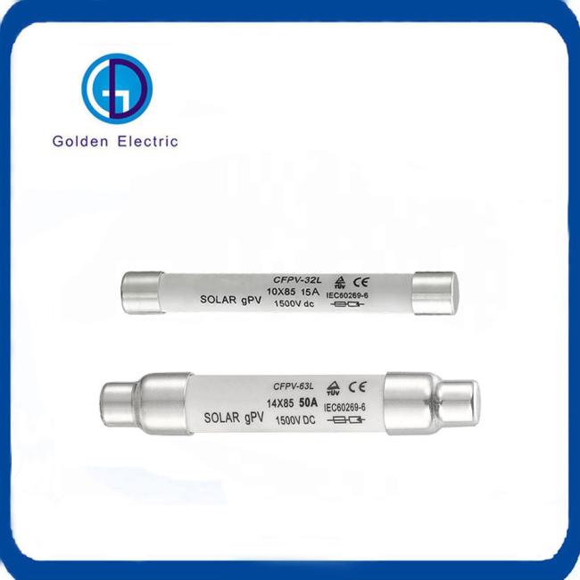 PV Solar DC 1500V Fuse Link 10X85mm Gpv Ceramic Fuse 2A 6A 10A 16A 20A 25A 32A for Solar System