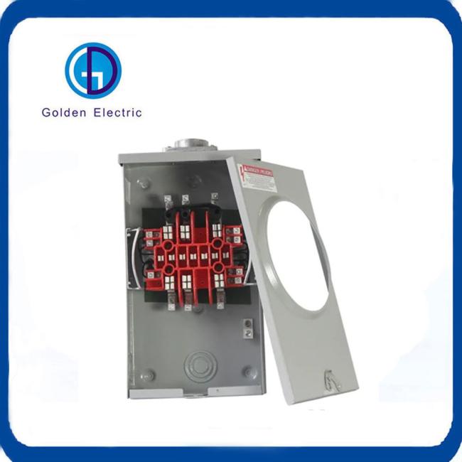 20A 13 Terminal Single Phase Ring Less Type Energy Meter Holder 13jaw Meter Socket with Ring Blank Hub