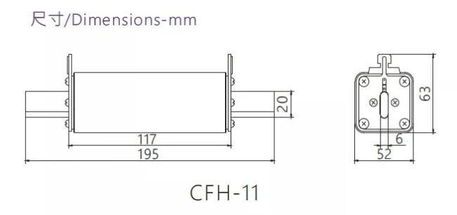 DC Solar Photovatic Fuse Link 1500V 100A 125A 160A 200A 250A 315A 400A PV Fuse with Micro Switch