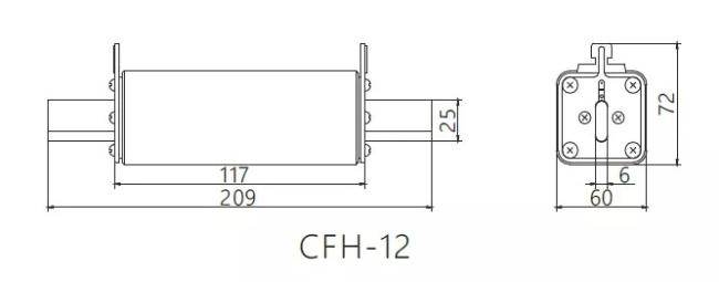 DC Solar Photovatic Fuse Link 1500V 100A 125A 160A 200A 250A 315A 400A PV Fuse with Micro Switch