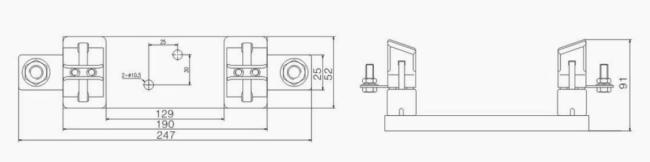 Nh Series XL 1500V DC Solar PV Fuse Base 160A 200A 250A 315A Solar Power Photovatic Fuse Holder
