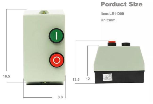 Dol Le Series Magnetic Motor Starter Switch with AC Contactor Factory Price Water Proof IP42 / IP65 / IP55