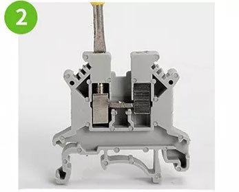 UK 1.5b Feed Through Installation Rail Mount Terminal Blocks Screw Connection 26-16AWG Terminal Block