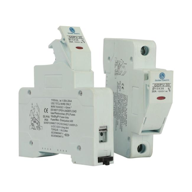 Solar PV DC 1000V Fuse 1phase 10X38mm with Fuse Holder Box