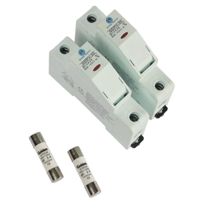 Solar PV DC 1000V Fuse 1phase 10X38mm with Fuse Holder Box