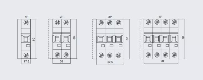 Solar PV DC 1000V MCB Miniature Circuit Breaker 10A 25A 63A 1p/2p/3p/4p Electrical Mini Circuit Breaker for Solar Power System