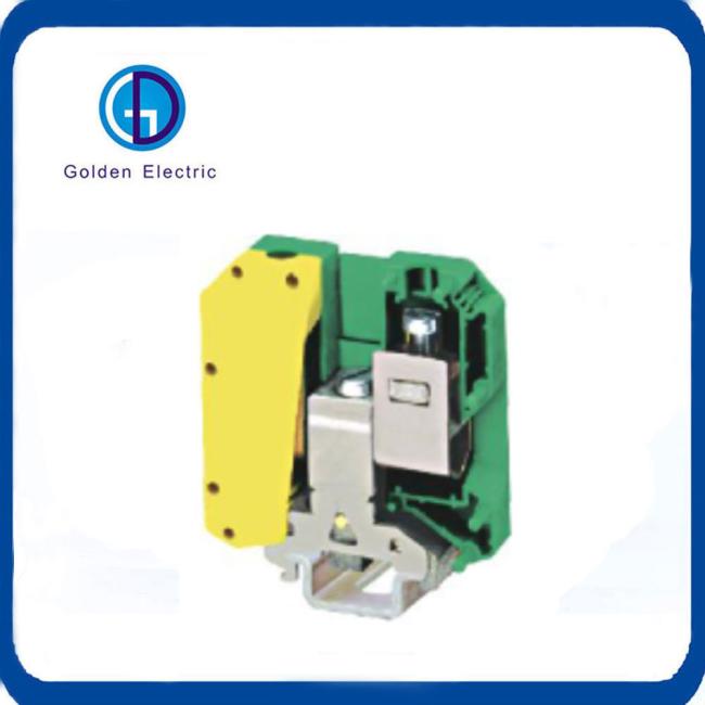 Wire Terminal Blocks Universal UK6n 24-10AWG DIN Rail Lug Plate Wiring Cable Connection Copper Terminals