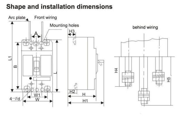 High Quality DC Moulded Case Circuit Breaker Switch 125A 250A 400A 630A 800A for Solar System
