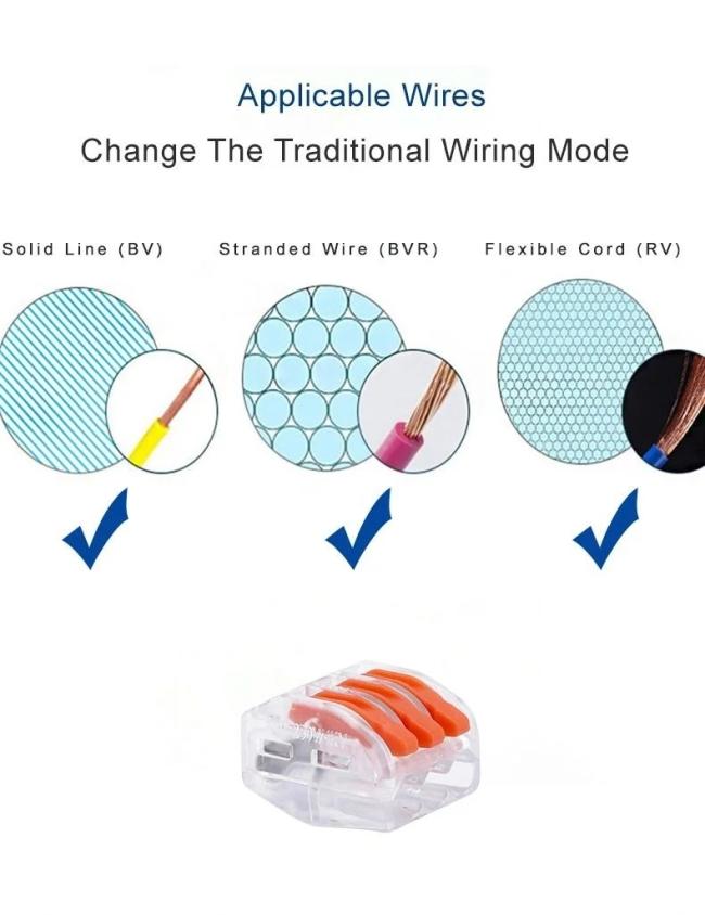 Universal Type Fast Connection Terminal 2pin 3pin 4pin 5pin 8pin Insulation Fast Spring Terminal