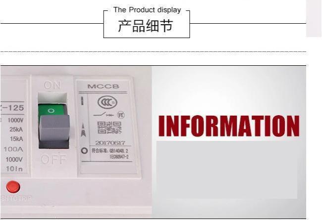 New Design 3p/4p DC/AC 80A-1600A Electrical Molded Case Circuit Breaker Price Adjustable MCCB with CE Certificate