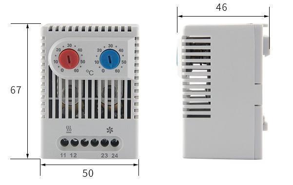 Manufacturer Dual Thermostat Separate Adjustable Temperatures