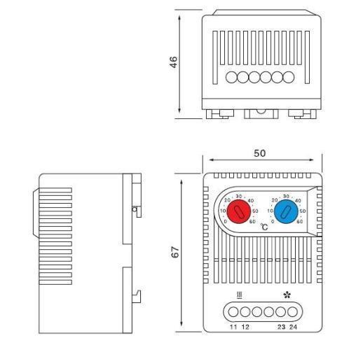 Manufacturer Dual Thermostat Separate Adjustable Temperatures