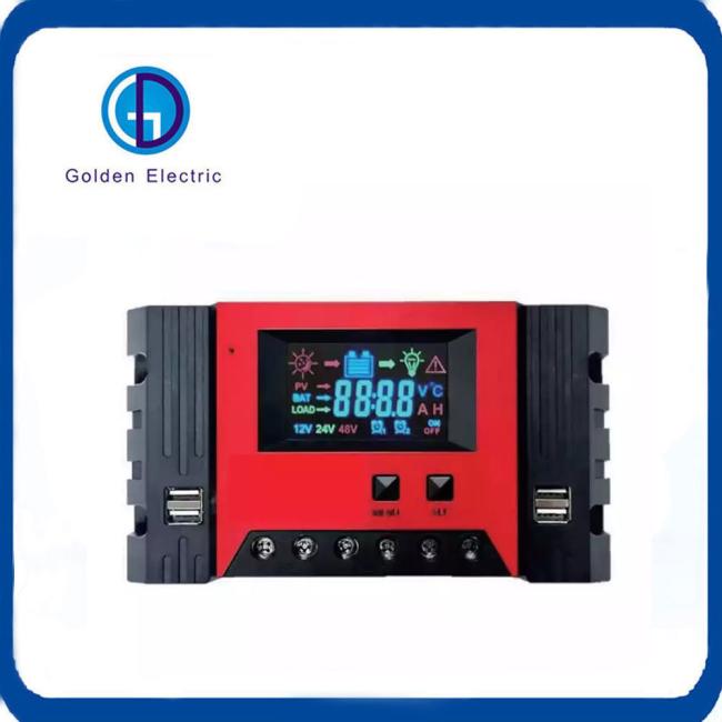 MPPT Solar Charge Controller 12V 24V 36V 48V Auto 30A 40A 50A 60A 80A 100A Solar Panel Charger Regulator Controller with LCD Display