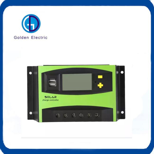 Solar Panel Lithium Lead Acid Battery Intelligent Regulator 12V 24V Auto Dual USB 10A 20A 30A 40A 50A 60A PWM Solar Charge Controller