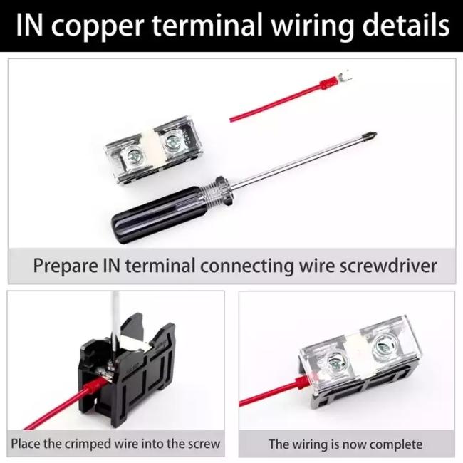 In12bk in Series 20A 600V Terminal Block PC Material 2mm2 Wire Connectors with 2 Poles