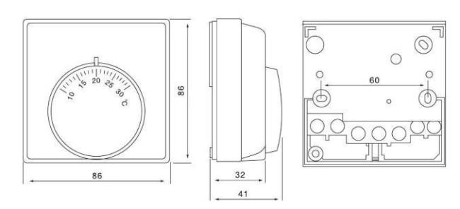 Smart Control Mechanical Thermostat Mechanical Room Thermostat for Air-Condition