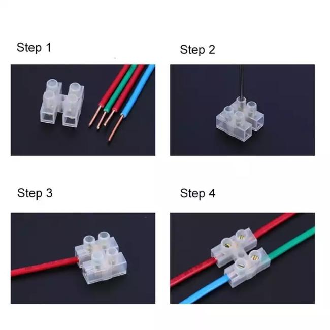 12way X3 Series U Type 10A Electrical Terminal Connector Strip 12p Terminal Block with PE Material