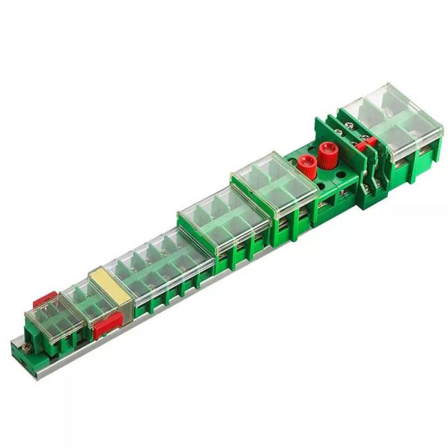 DIN Rail Type Combined Terminal Jf5-1.5/3 3p 17.5A Fixed Terminal Screw Crimping Terminal Block