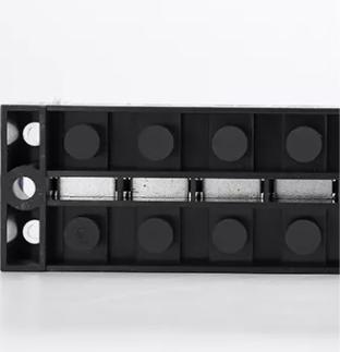 Tb Series Fixed Terminal Block Strip 15A 4p Double Row Screw 600V Electric Barrier Screw Terminal Blocks