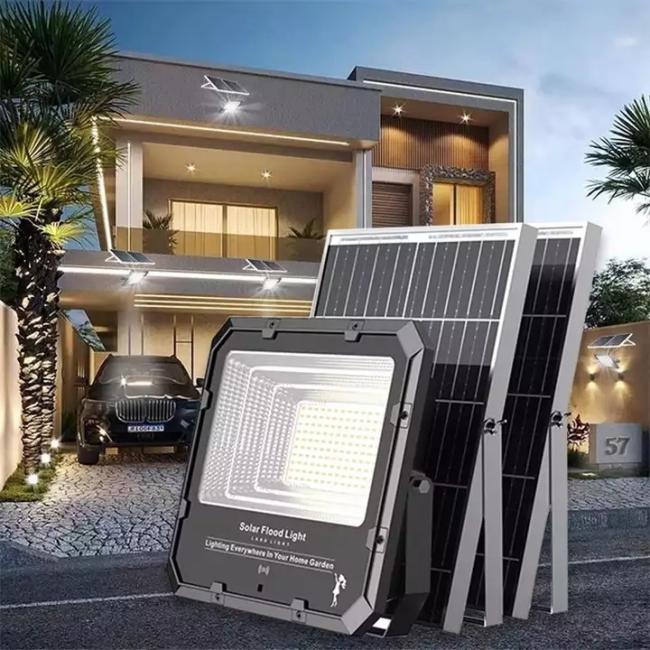 Outdoor Solar Flood Lights 100W 150W 200W 250W 300W Solar Land Light Solar LED Lamp Sensor Lights