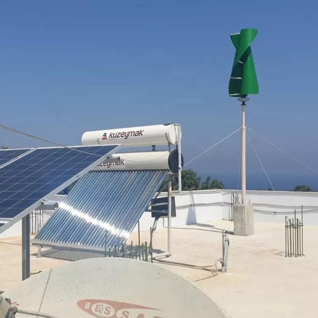 High Efficiency 200W/300W/400W/500W/600W/800W 12V/24V 3 Phase Vertical Wind Turbine System Generator for Home