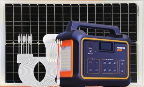 60W New Solar Energy Storage System with LED Bulb and Battery
