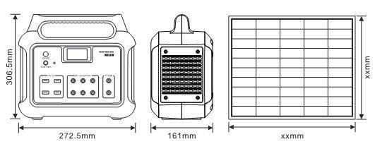 60W New Solar Energy Storage System with LED Bulb and Battery