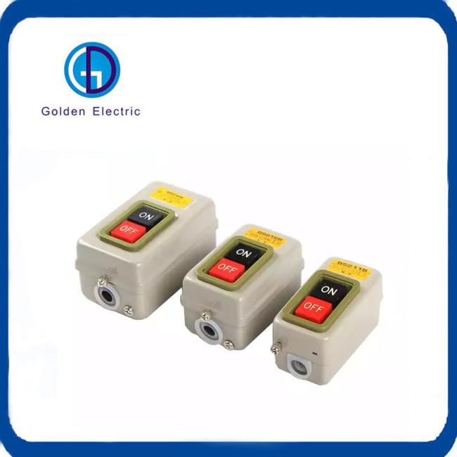 Red Mushroom Head Push Button Control Enclosure Single Hole Control Switch Box Emergency Control Box Pushbutton