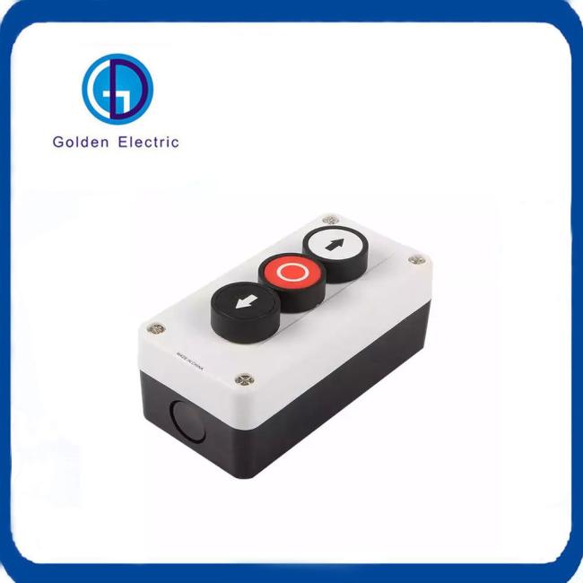 Red Mushroom Head Push Button Control Enclosure Single Hole Control Switch Box Emergency Control Box Pushbutton