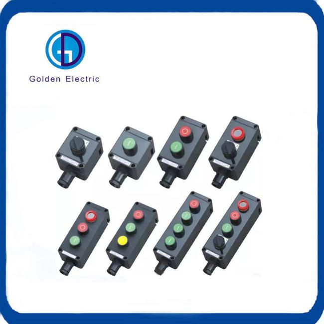 Plastic Waterproof IP54 600V Electric Push Button Switch Enclosure Single Hole Button Control Box