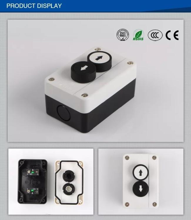 2 Poles Control up Down Start Switch Momentary Push Button Control Switch Box Pushbutton Control Station