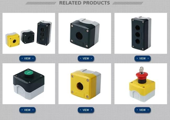 Push Button Switch Box 22mm Waterproof Plastic 2 Hole Pushbutton Control Box