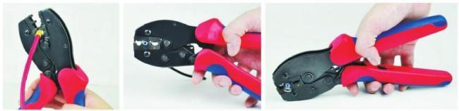 Hy Series Ratchet Crimping Plier Portable Wire Stripper Decrustation Pliers Crimper Cable Stripping Crimping Cutter